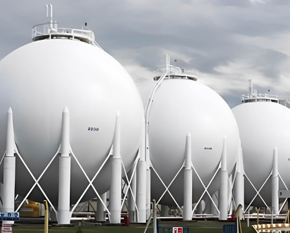 مخزن کروی LPG | سنجش فرا هوشمند | مرجع تخصصی کنترل و اندازه‌گیری فشار ...